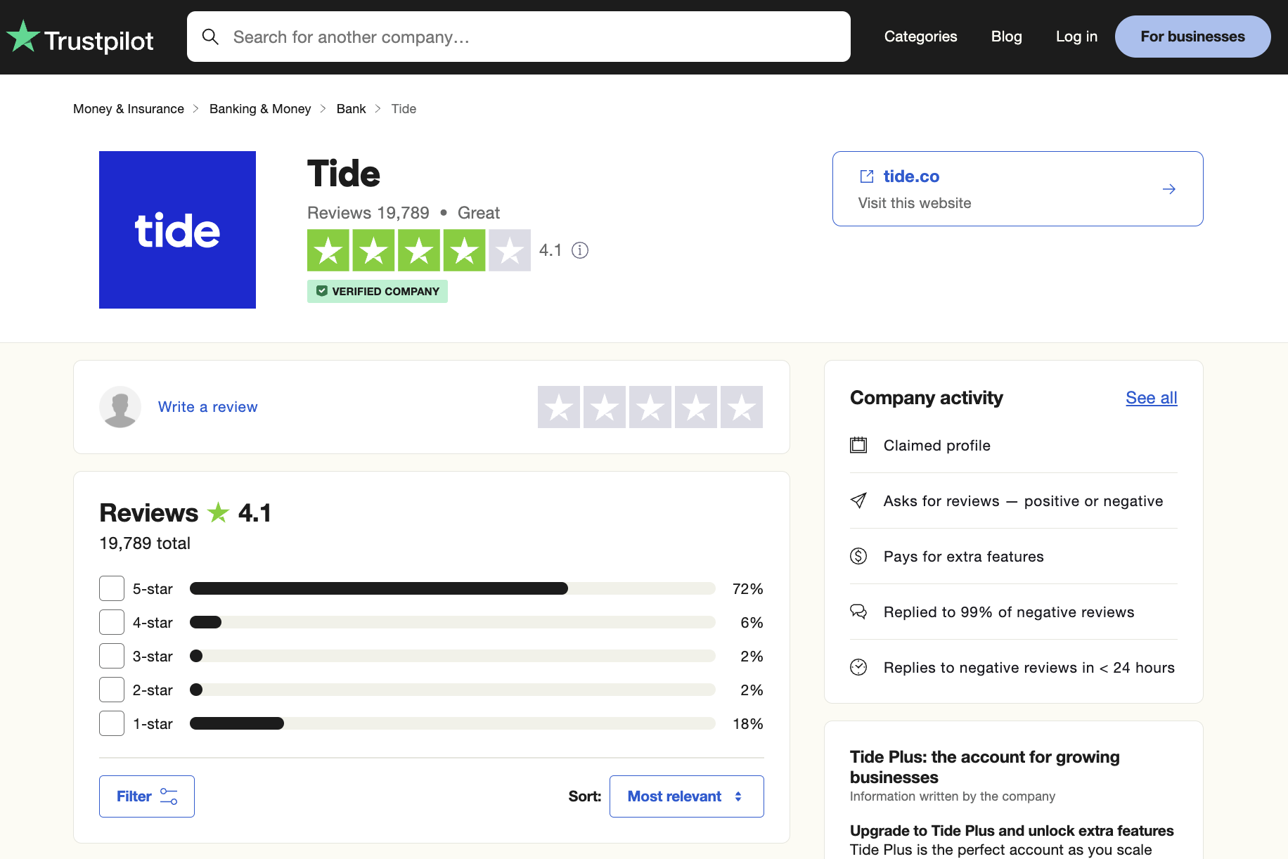 Tide Review 2026 - Is It Worth It For Small Businesses?